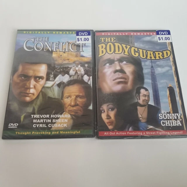 CLASSICS DVD LOT OF 2x The Bodyguard & The Conflict Sonny Chiba Martin ...
