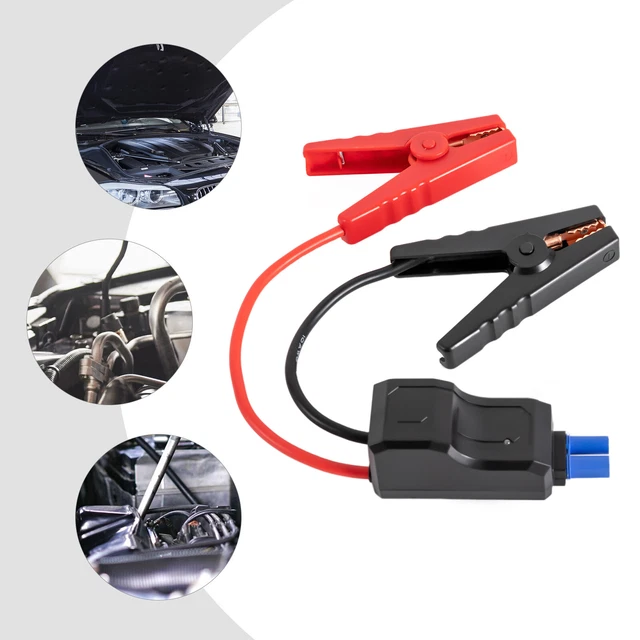 CAR BATTERY CONNECTOR Smart Booster Cable Alligator Clamps For Car Jump ...
