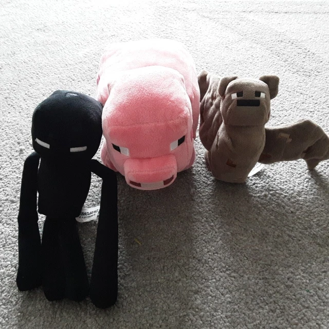 MOJANG MINECRAFT ENDERMAN, PIG 10" & Bat Soft Toy Plush Bundle £14.99 ...