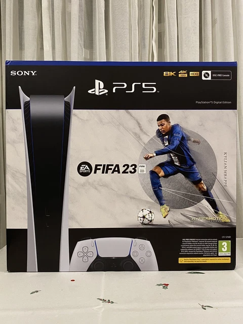 Sony Playstation 5 Ps5 Digital Edition Console Fifa 23 Bundle New