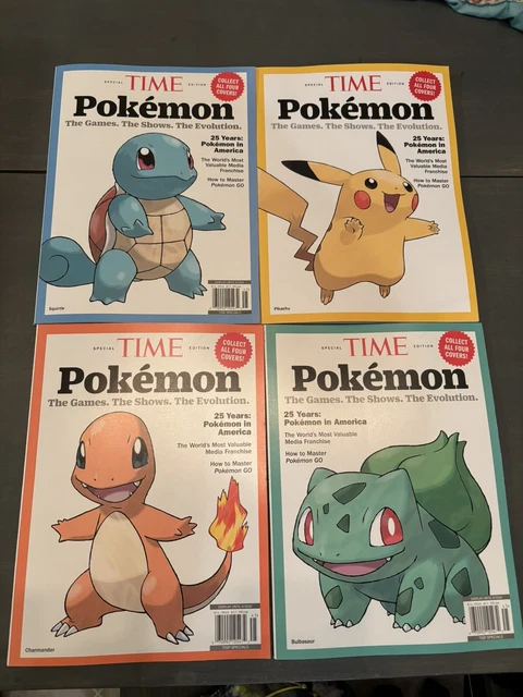 POKÉMON TIME MAGAZINE Complete Set Of 4 Awesome Collector's Addition ...