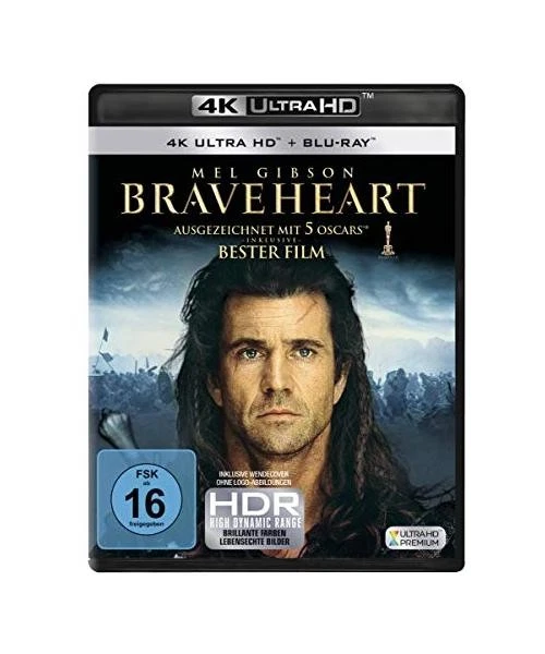 BRAVEHEART (4K ULTRA HD) (+ Blu-ray 2D), Gibson, Mel EUR 15,79 ...