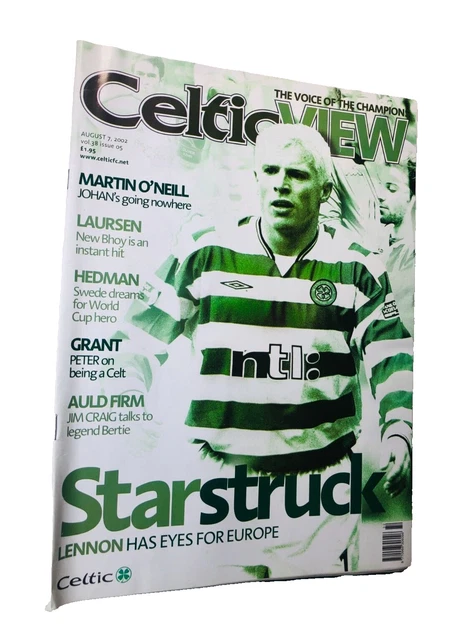 MAGAZINE CELTIC VIEW Football August 2002 Mag ra £9.30 - PicClick UK