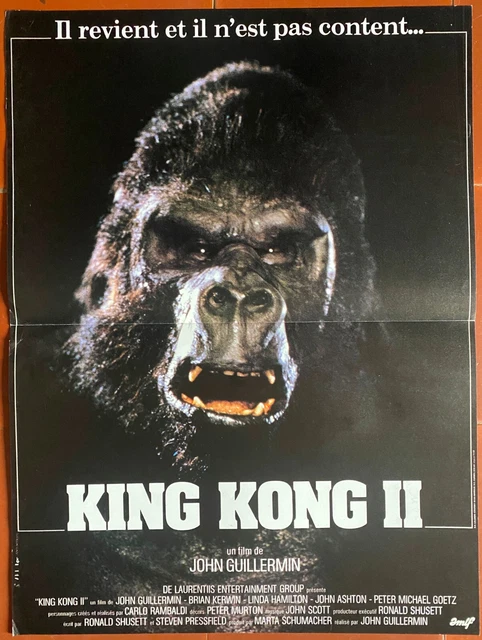 AFFICHE KING KONG II lives JOHN GUILLERMIN Linda Hamilton 40x60cm 1986 ...