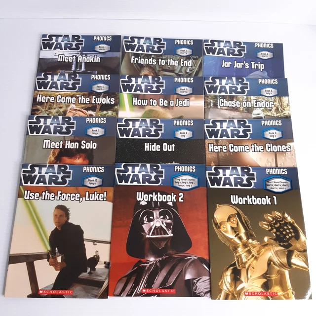 STAR WARS PHONICS Book Set Complete 12 Books Homeschooling Kids ...