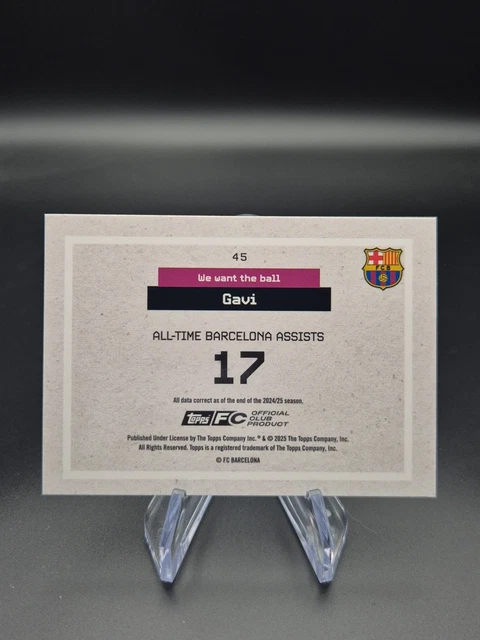 TOPPS FC BARCELONA Team Set 2025-26 - Gavi - Parallel /250 £0.87 ...