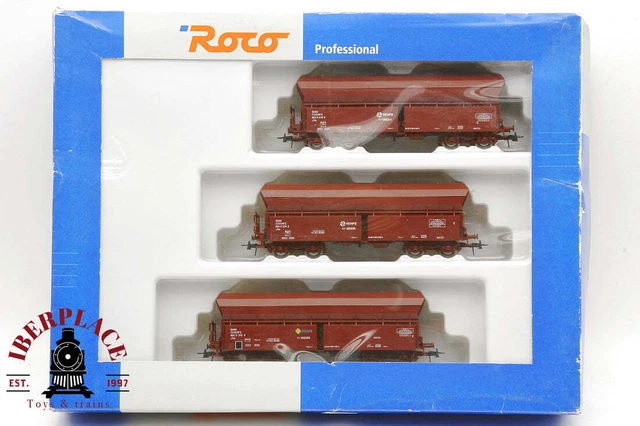 1:87 NEW DC Roco 44193 Güterwagen-Set RENFE R.N vagones mercancías H0 ...
