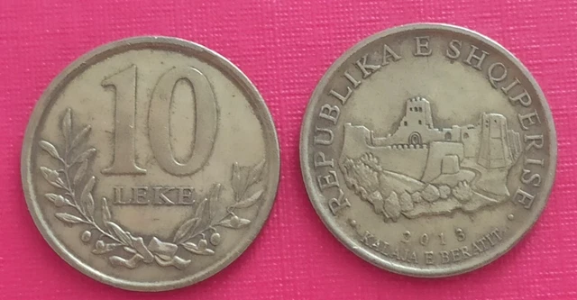 🇦🇱 ALBANIA 🇦🇱 Republika E Shqiperise Coin Moneta 10 Leke 2013 Da ...