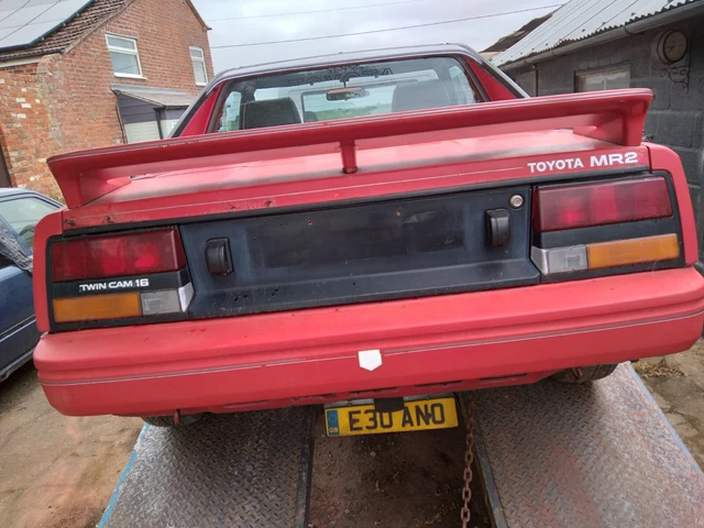 84-89 MK1 TOYOTA MR2 aw11 boot rear spoiler wing red £25.00 - PicClick UK