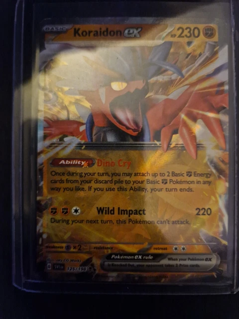 Pokemon Cards Scarlet And Violet Pokemon Scarlet & Violet Miraidon EX ...