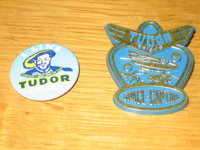TUDOR CRISPS COLLECTABLES badges from the 1970's see pictures for ...