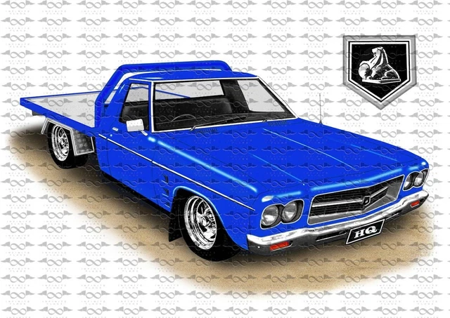 HOLDEN HQ ONE Tonner Ute BLUE flag 150cm x 90cm NEW $36.95 - PicClick AU