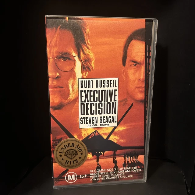 EXECUTIVE DECISION VHS 1996 Kurt Russell & Steven Seagal Small Case Like New £17.74 - PicClick UK