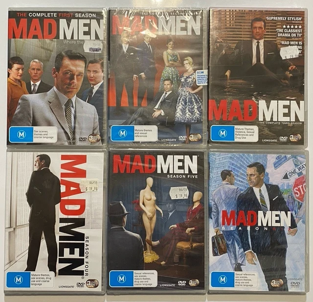 MAD MEN SEASON 1 2 3 4 5 6 DVD TV Show Historical Fiction Drama Region ...