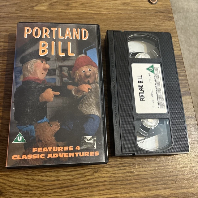 PORTLAND BILL VHS Features 4 Classic Adventures, Castle Vision 1983 £2. ...