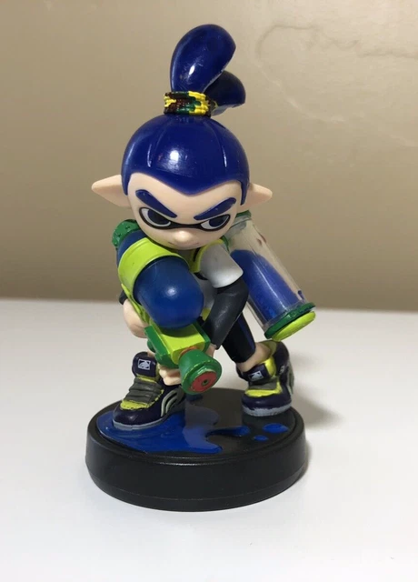 NINTENDO SPLATOON SERIES Blue Inkling Boy Amiibo Wii U Switch - B14 $8. ...