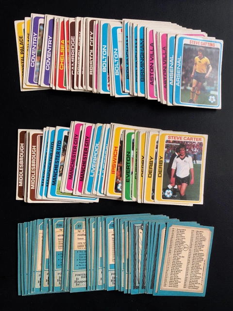 TOPPS CHEWING GUM Football Cards 1979-80 Blue Backs £2.00 - PicClick UK