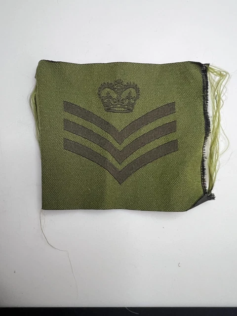 BRITISH ARMY STAFF Sergeant Cloth Patch Badge 100 x 85 mm £8.00 ...