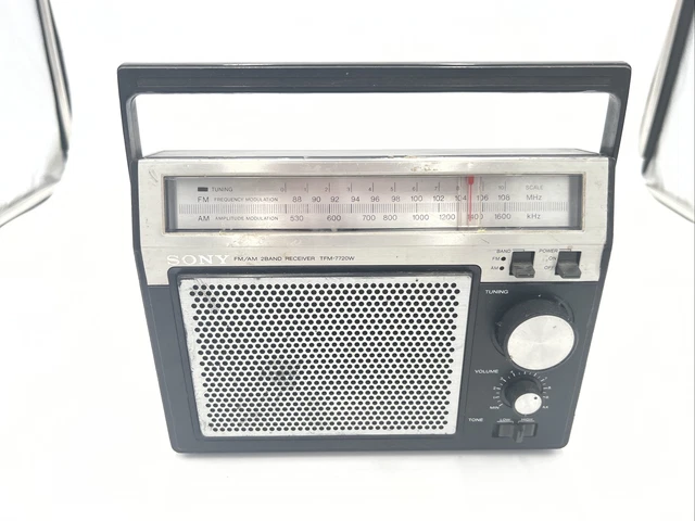VINTAGE SONY AM/FM Radio 2 Band Receiver Model TFM-7720W Working £20.62 ...