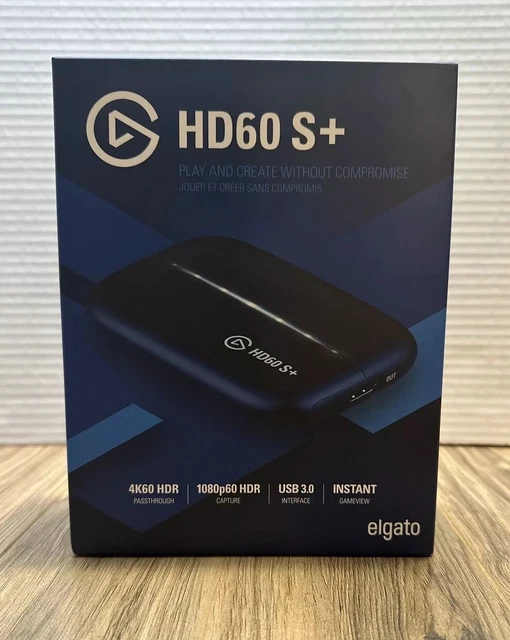 NEW ELGATO GAME Capture HD60 S+ for Xbox One/PS4/Wii USB 3.0 1080p60 ...