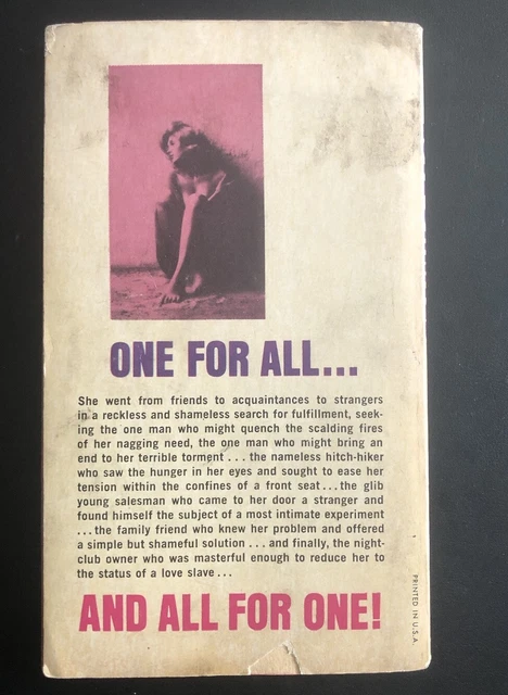 GGA SLEAZE PULP paperback Love Starved, Russell Trainer. Midwood,1964 ...