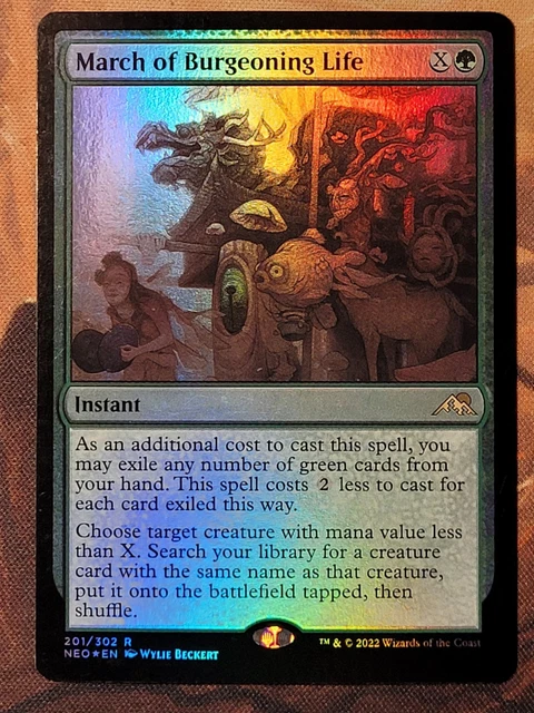 MARCH OF BURGEONING Life (Foil) - Magic : The Gathering EUR 1,00 ...