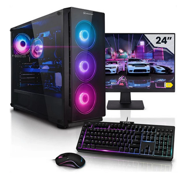 GAMING KOMPLETT SET PC Ryzen 7 5700X 32 GB RAM 1TB SSD NVIDIA GeForce ...