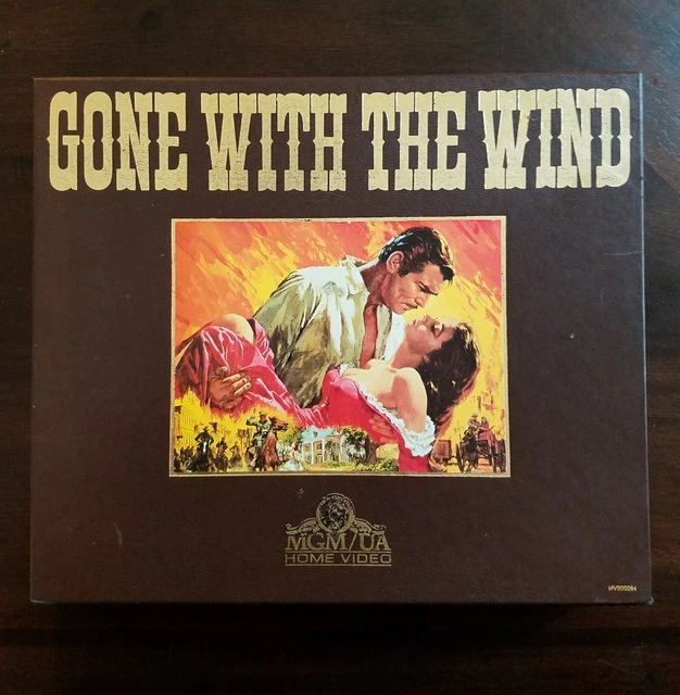 DELUXE GONE WITH The Wind Souvenir Progam Bklt Enclosed VHS 2 Box Set £ ...