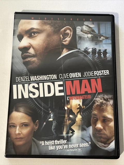 INSIDE MAN - Denzel Washington (DVD Movie) $5.45 - PicClick CA