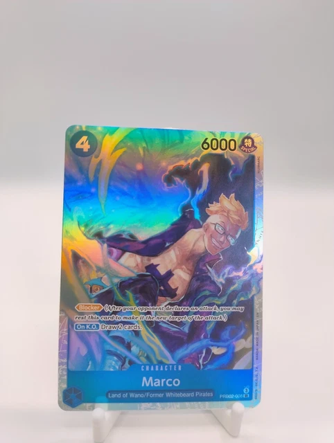 ONE PIECE CARD Game - Marco PRB02-008 SR - The Best Vol. 2 - English $24.98 - PicClick AU
