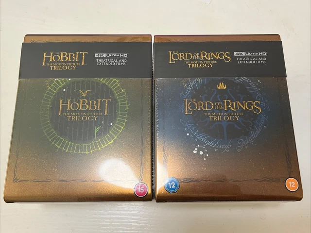 HOBBIT + LORD Of The Rings Trilogy Boxset 4K UHD Blu-ray SteelBook UK Exclusive £249.99 ...