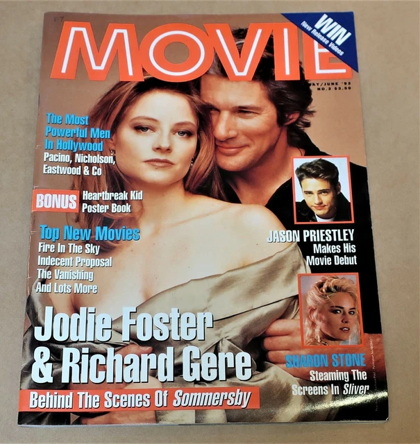 MOVIE MAGAZINE MAY/JUNE 1993 * Jodie Foster * Richard Gere $10.00 ...