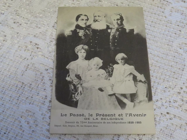 POSTCARD VINTAGE BELGIUM Le Passe Le Present Et L'avenir 1830-1905 ...