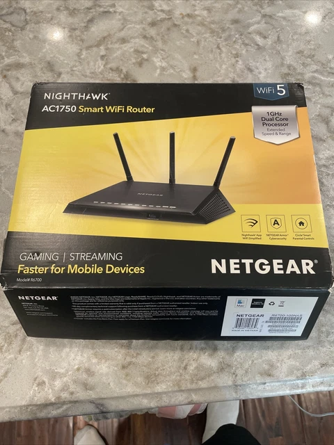 NETGEAR R7600 NIGHTHAWK AC1750 Smart WiFi Router - R6700-100NAS $0.99 ...