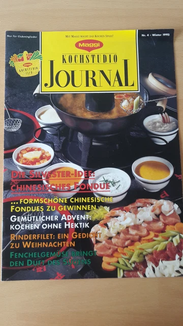 MAGGI KOCHSTUDIO CLUB-JOURNAL Nr. 4/1995 Kochbücher Rezepthefte ...