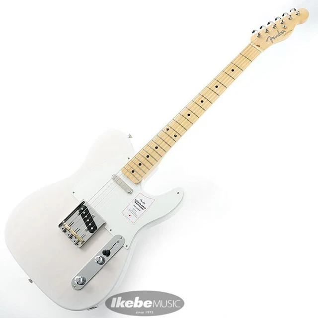 FENDER MADE IN Japan Traditional 50s Telecaster Maple Fingerboard White ...