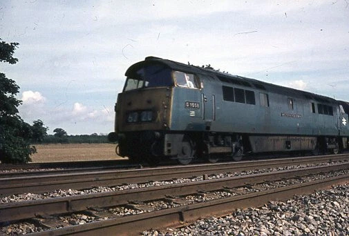 ORIGINAL COLOUR SLIDE of D1058 BR class 52 Western diesel hydraulic ...