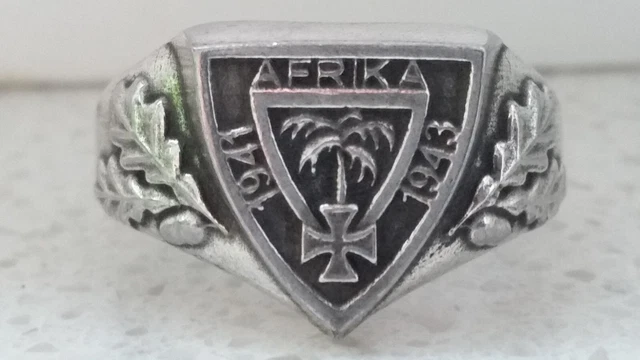 DAK RING-DEUTSCHES AFRIKA Korps, Ritterlich im Krieg,wachsam für den ...