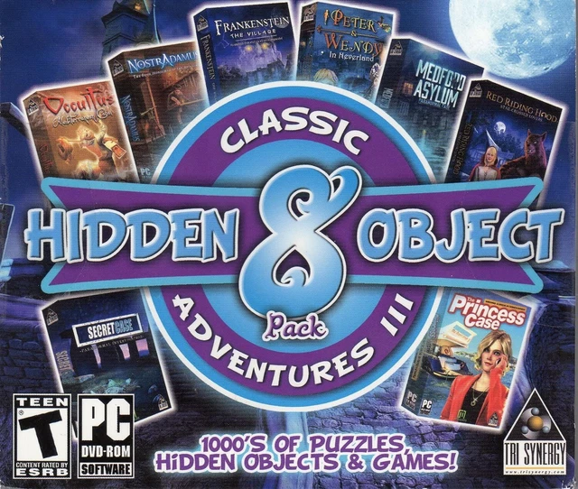 HIDDEN OBJECT CLASSIC Adventures III PC Games 8-Pack $15.99 - PicClick