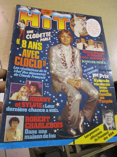 CLAUDE FRANCOIS HITR magazine annees 70 complet avec poster attaché EUR ...