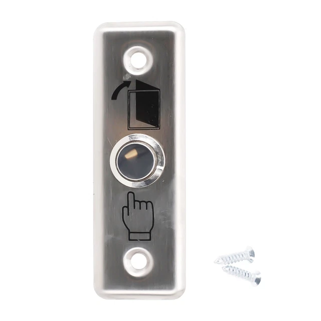 BOUTON D'INTERRUPTEUR DE porte Inox Mince Relacher Pour contr?le d'acc s EUR 11,45 - PicClick FR