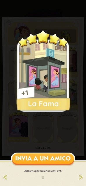 MONOPOLY.GO LA fama/the fame sticker 5 adesivo 🌠 set 24 EUR 5,00 ...