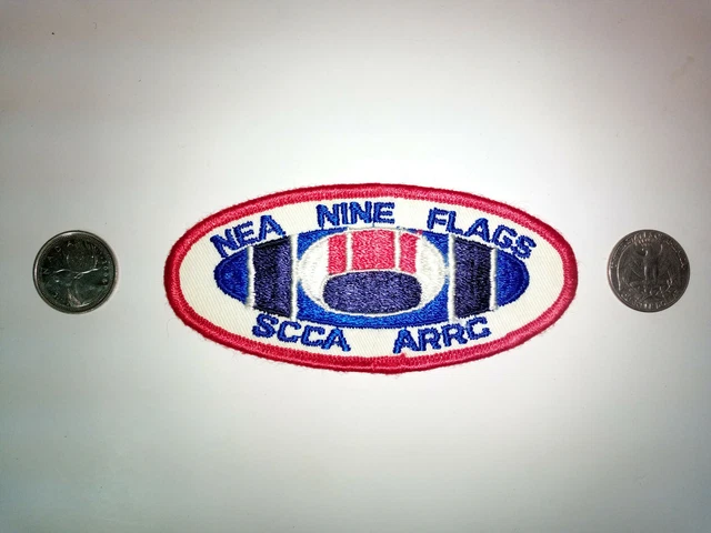 VINTAGE NEA NINE Flags SCCA ARRC Race Car Patch Badge Crest $12.00 ...