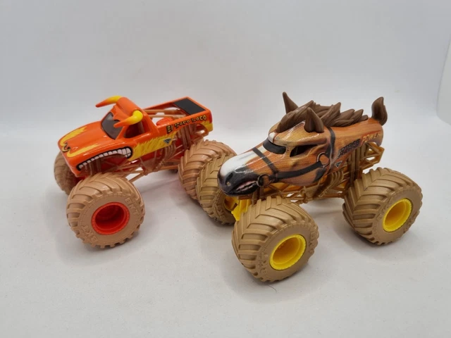 MONSTER JAM MONSTER Trucks El Toro Loco & Horse Power Power Beasts 1:64 ...