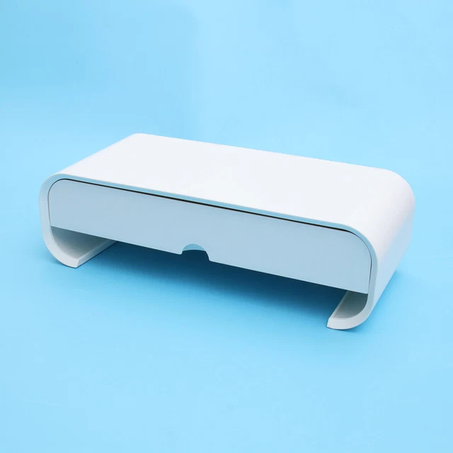 MONITOR STAND STORAGE Computer Riser Desk Adjustable Monitor Riser £35. ...