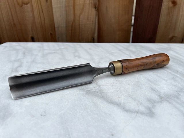 VINTAGE ISAAC GREAVES Cast Steel Gouge Chisel ~ 1-1/4” ~ Made in ...
