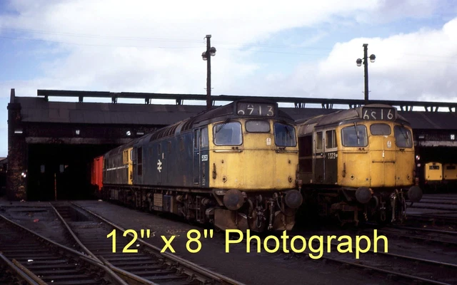12&X8& COLOUR RAILWAY photograph Class 27 5353 Sep 1970 -XMAS GIFT £7. ...