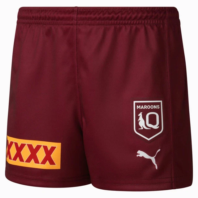 QUEENSLAND MAROONS QLD Puma State of Origin Home Shorts Sizes S-6XL! T3 ...