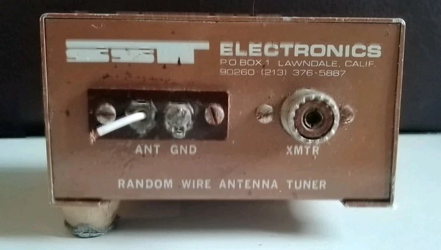 VINTAGE SST RANDOM Wire Antenna Tuner HAM Radio Parts - Electronics £9. ...