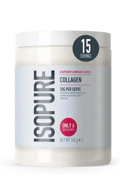 COLLAGEN POWDER RASPBERRY Lemonade Flavour with Vitamin C for Skin ...